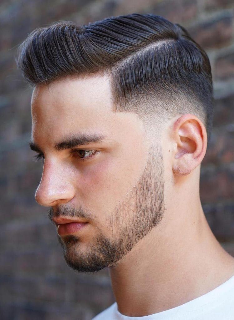 Men’s Side Part Hairstyles for Inverted Triangle Face Guide