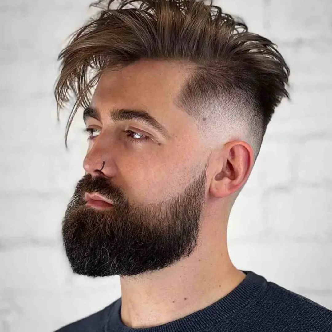 Men Beard balancing the chin Hair for Inverted Triangle Face Guide